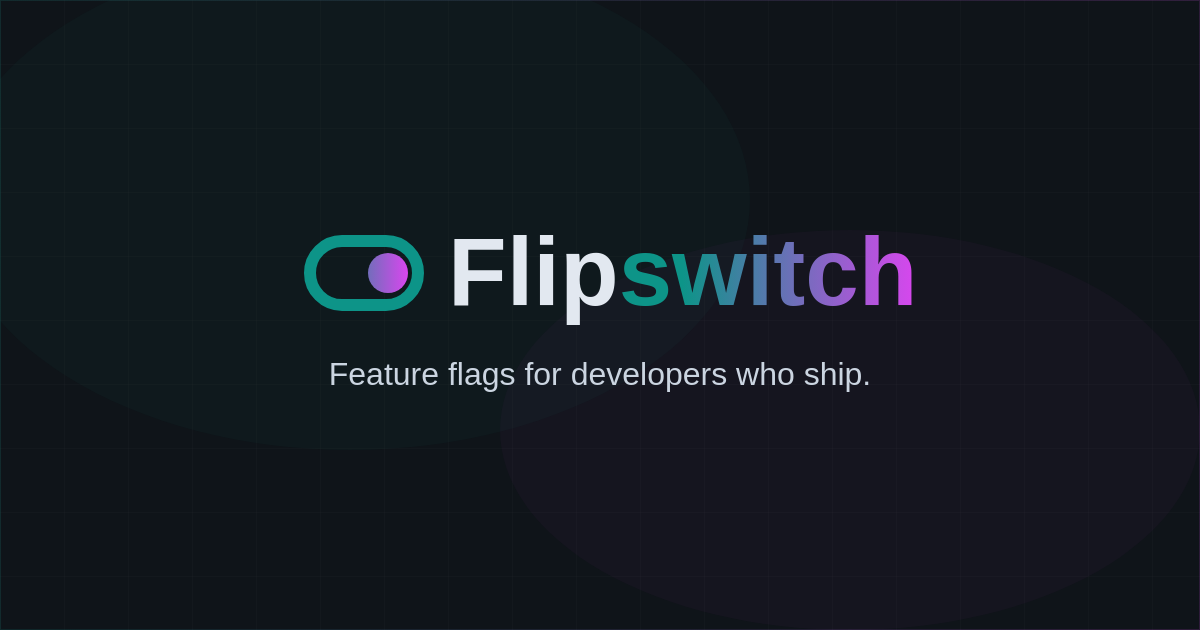 Flipswitch - Feature flags for developers who ship
